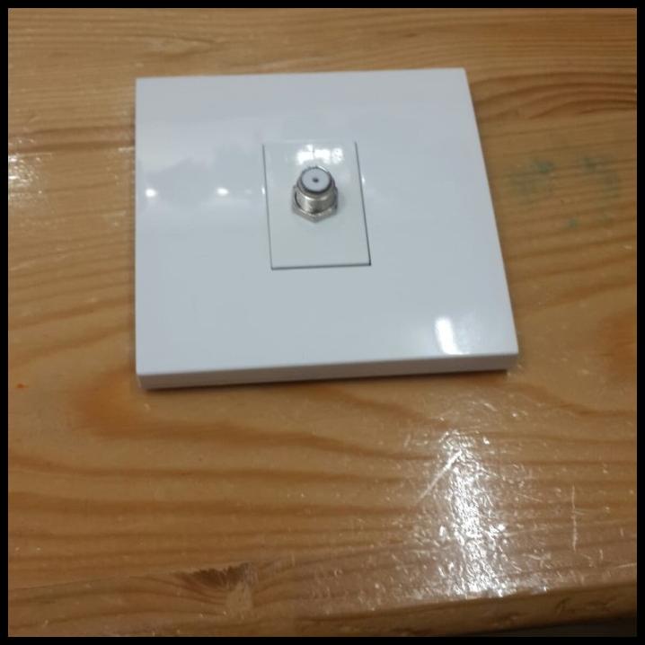 Jual Stop Kontak Tv Kabel F Conector Soket Outlet Panel Matv | Shopee ...