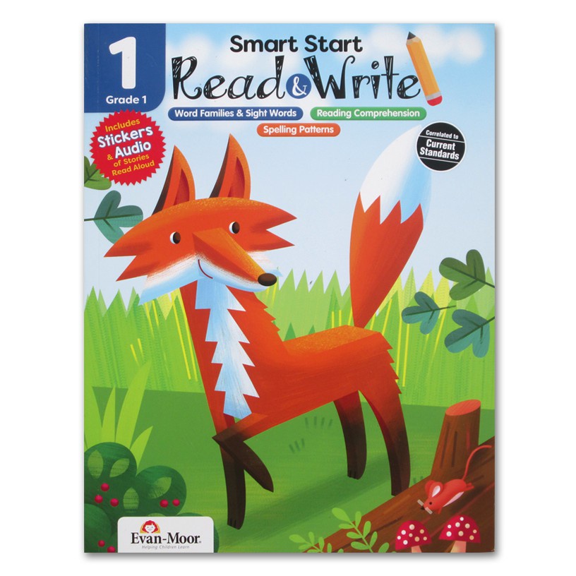 Jual EVAN MOOR SMART START READ & WRITE GRADE 1 (INCLUDES STICKERS ...