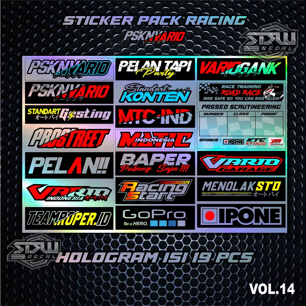 Jual Sticker Racing PSKN Vario Stiker Motor Vario Variasi | Shopee ...