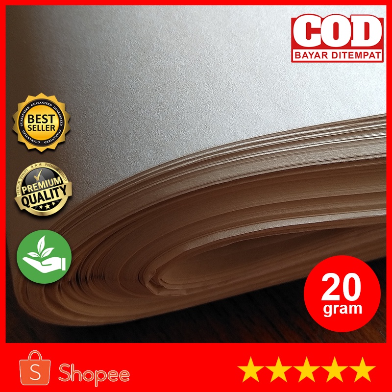 Jual KERTAS TISSUE UNTUK LAYANGAN WARNA CREAM 20 GSM / UKURAN 40X80 ...