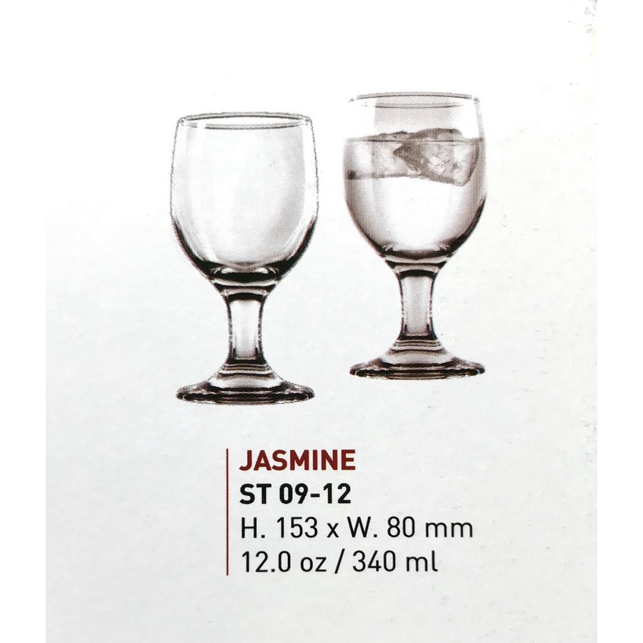 Jual Gelas Kaca Jasmine Isi 6 pcs / Gelas Jus / Gelas Kopi / Gelas Kaca ...