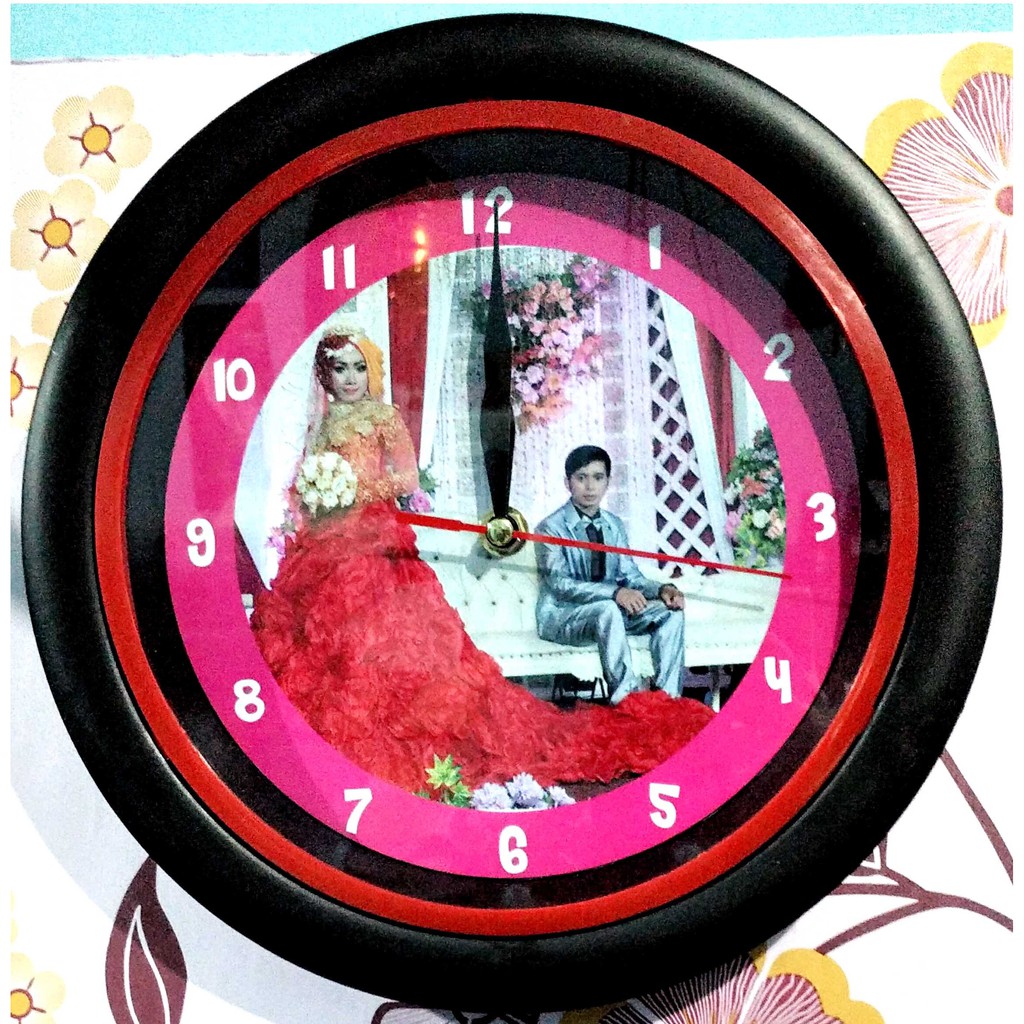 Jual JD-03 / Souvenir & Hadiah Jam Dinding Custom pakai Foto, Gambar ...