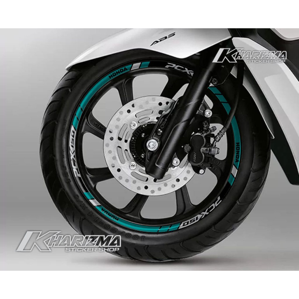Jual ME Cutting Sticker - for VELG HONDA PCX – Putih Hijau Tousca ...