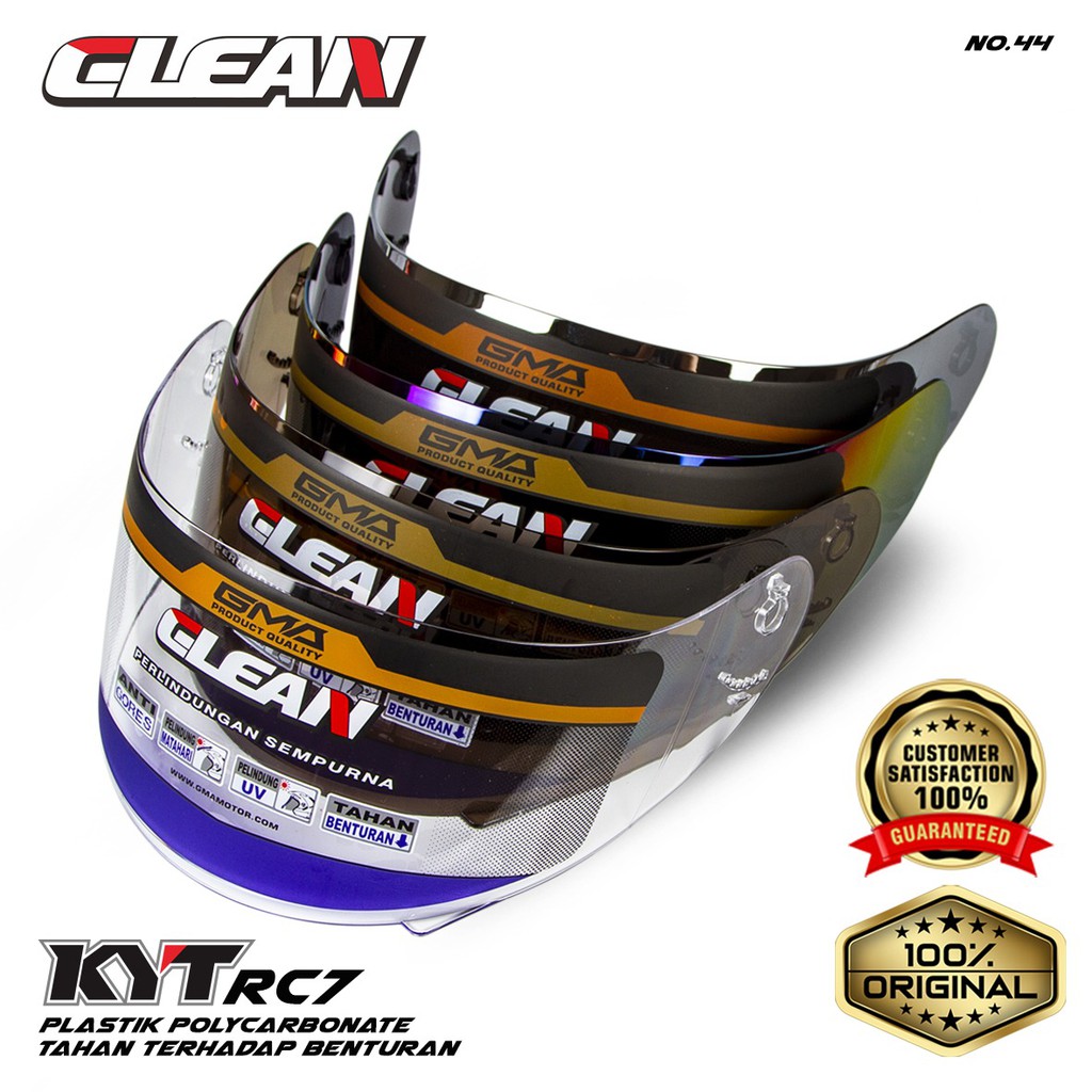 Jual Kaca Helm / Visor Helm CLEAN KYT RC Seven R10 RC7 (No.44) | Shopee ...