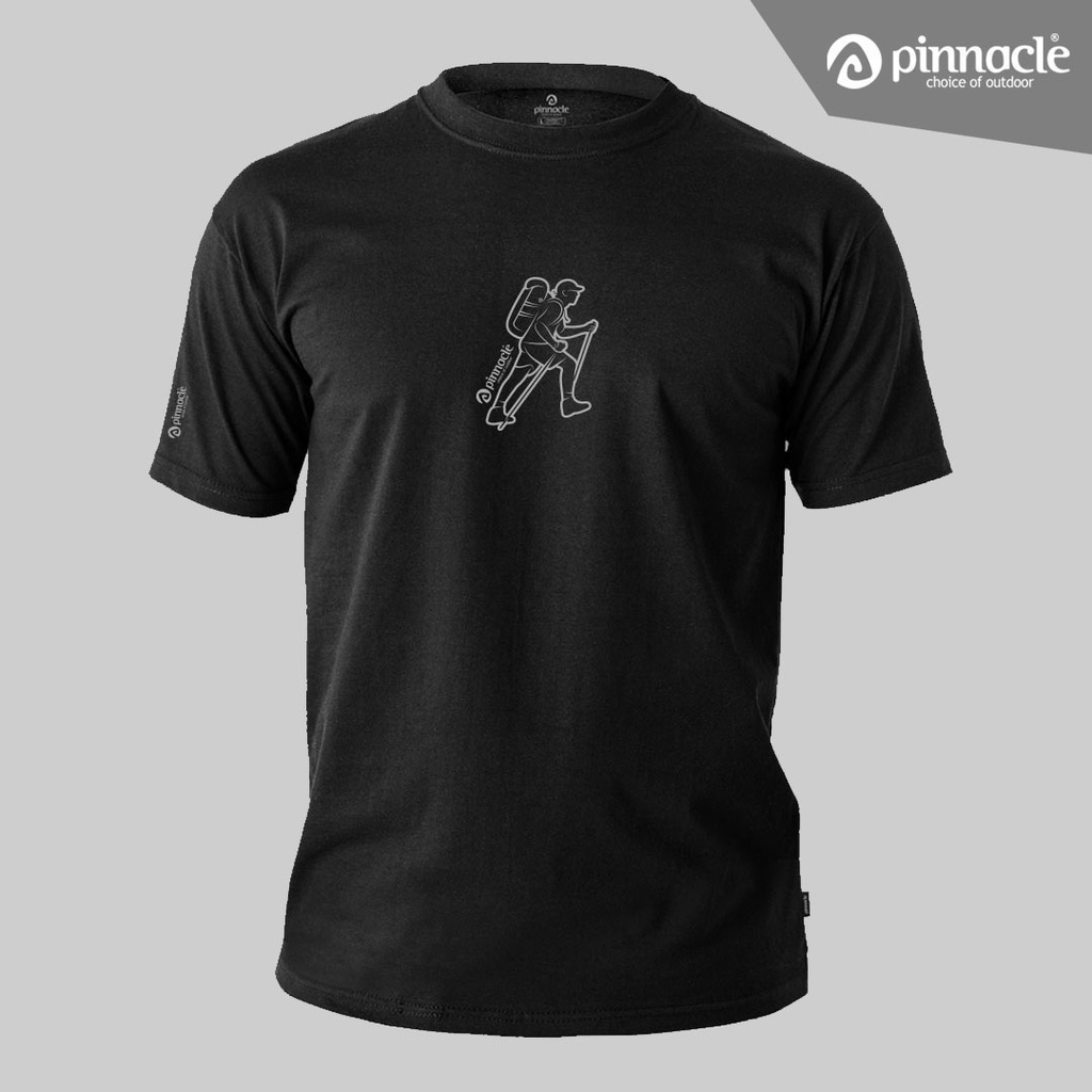 Jual Pinnacle Pro Official T-Shirt Ultralight Hiking - Black | Shopee ...