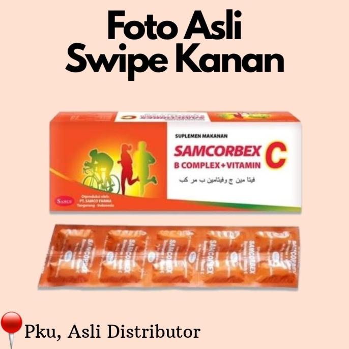 Jual [COD] SAMCORBEX VITAMIN C COMPLEX BOX 500 MG ISI 100 (Harga ...