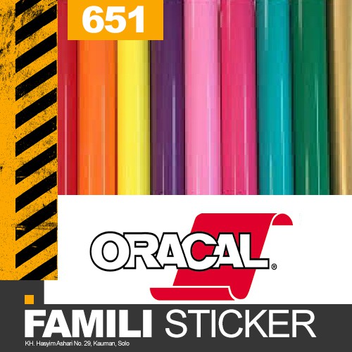 Jual Stiker Skotlet ORACAL 651 MATTE / GLOSSY lebar 126cm (Meteran ...