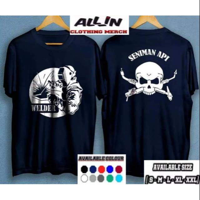 Jual KAOS SENIMAN API WELDER KEREN ~ READY LENGAN PENDEK DAN PANJANG ...
