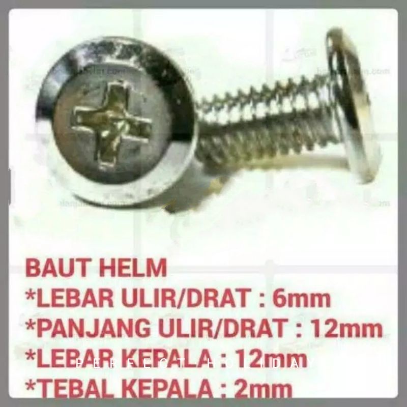 Jual Baut helm GM evolution / baud universal gm Evo gm fighter BMC helm ...