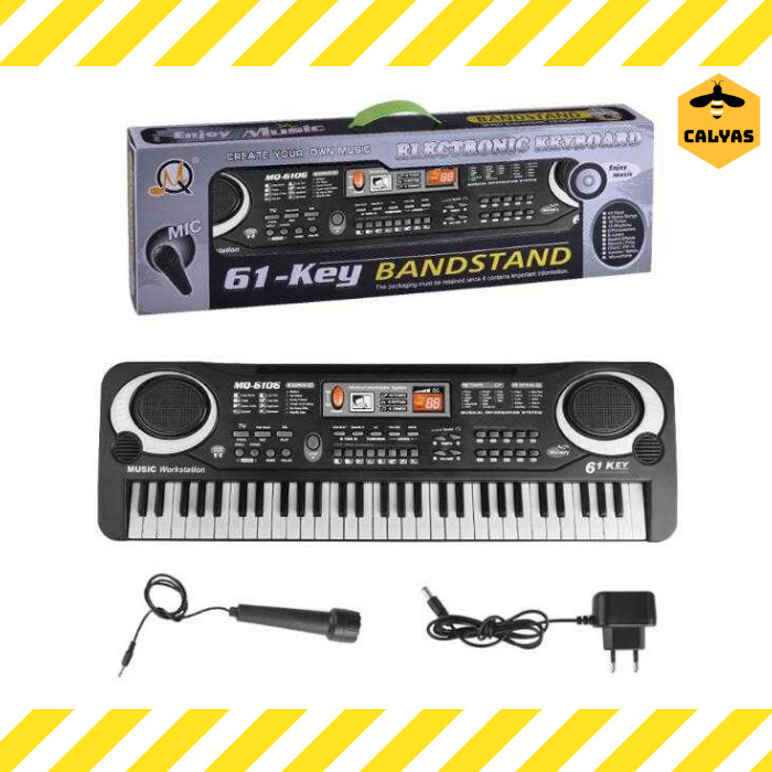Jual Piano Elektrik Digital Electronic Keyboard 61 Keys - Hitam ...