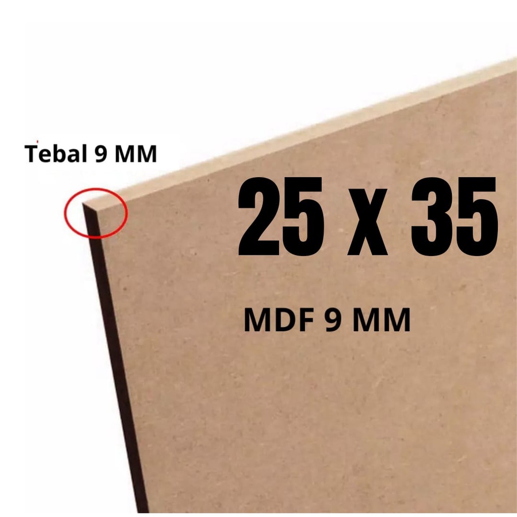 Jual MDF 9 mm 35 x 35 / Papan MDF 9 mm / MDF 6 mm 20 x 30 termurah ...