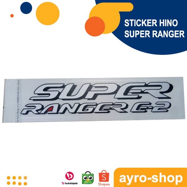 Jual STICKER STIKER HINO SUPER RANGER E2 | Shopee Indonesia