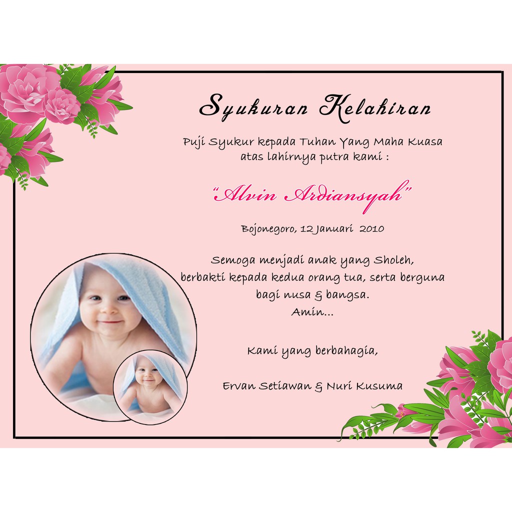 Jual Kartu Syukuran Desain Bunga Mawar Pink | Shopee Indonesia