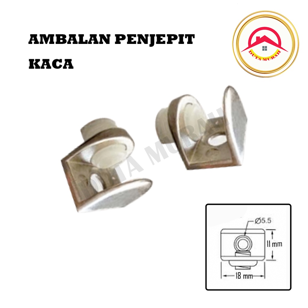 Jual Ambalan Penjepit Kaca kayu ke kaca Chrome | Shopee Indonesia