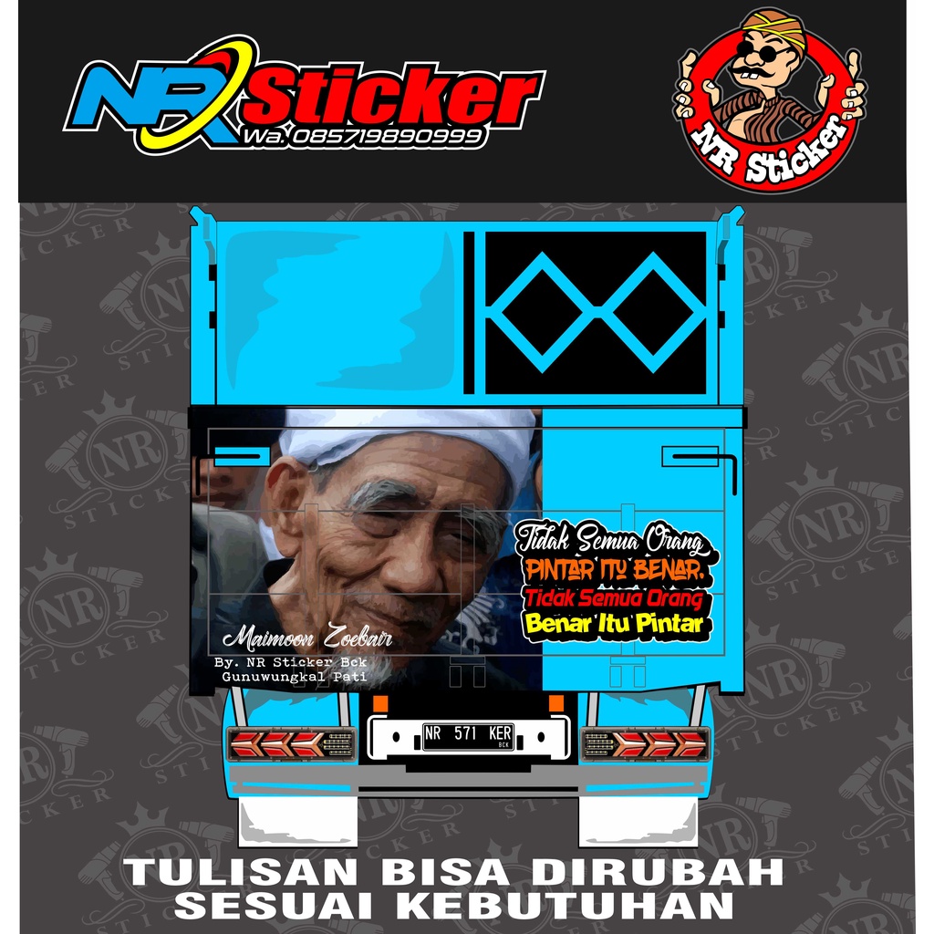 Jual Stiker Pintu Belakang Truk Mbah Maimun | Shopee Indonesia