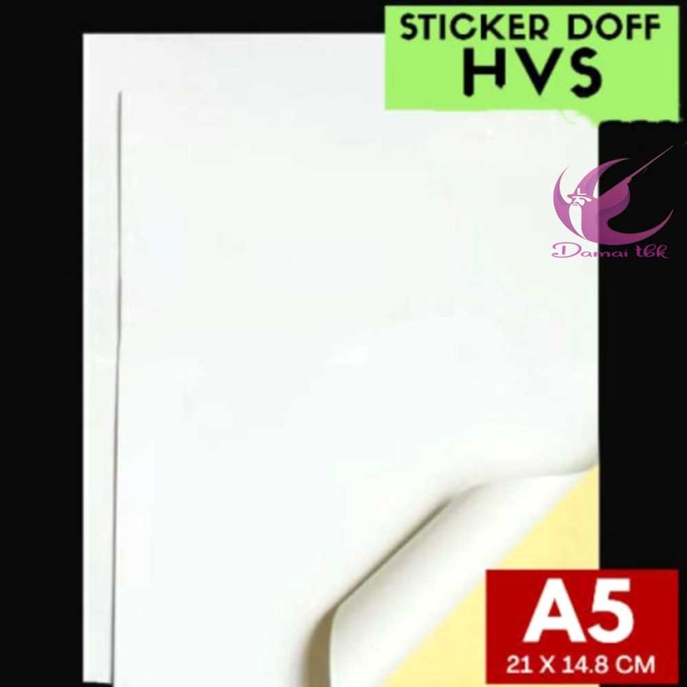 Jual [50 Lembar] Kertas Stiker Doff HVS A5 | Shopee Indonesia
