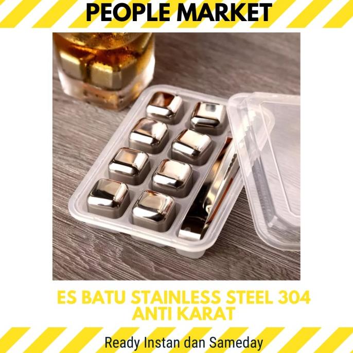 Jual termurah ES BATU BESI TAHAN KARAT - STAINLESS STEEL ICE CUBE ...