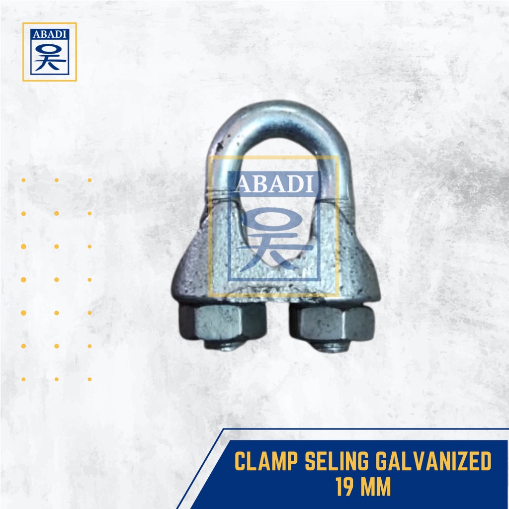 Jual CLAMP SELING GALVANIZED 19 MM | Shopee Indonesia