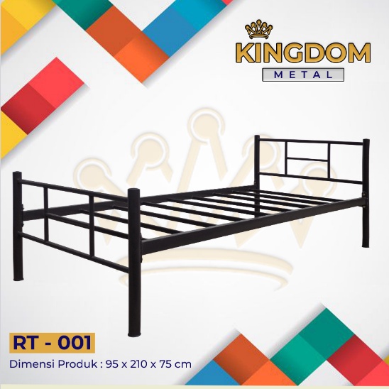 Jual Ranjang Besi/Ranjang Single Kingdom Metal Modern (KHUSUS KURIR ...