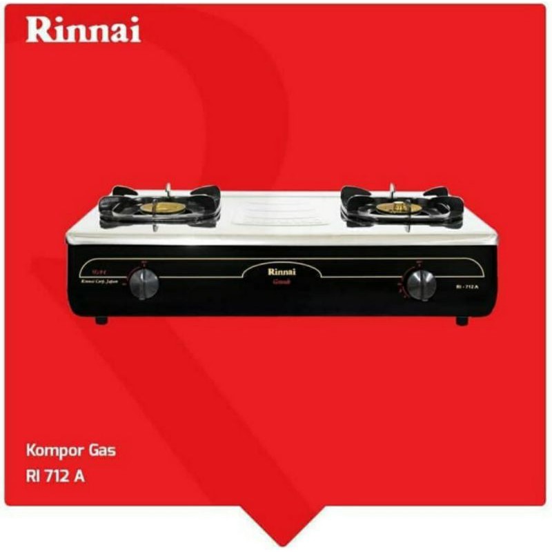 Jual KOMPOR GAS RINNAI RI 712A 2 TUNGKU GARANSI RESMI | Shopee Indonesia