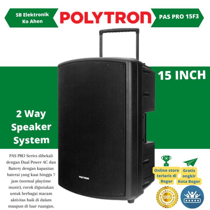 Jual Speaker POLYTRON PAS PRO 15F3 15 inch dilengkapi FM RADIO | Shopee ...