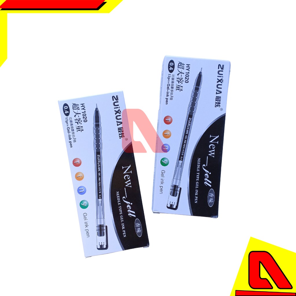 Jual POLPEN PULPEN BALLPOINT GEL ZUIXUA HY1020 HITAM MURAH PAK | Shopee ...