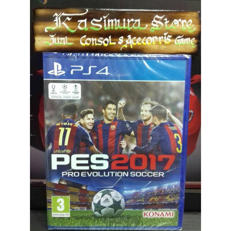 Jual New!! Kaset Ps4 Pes 2017 Reg 2 Original / Bd Ps4 Pes 2017 Reg 2 ...