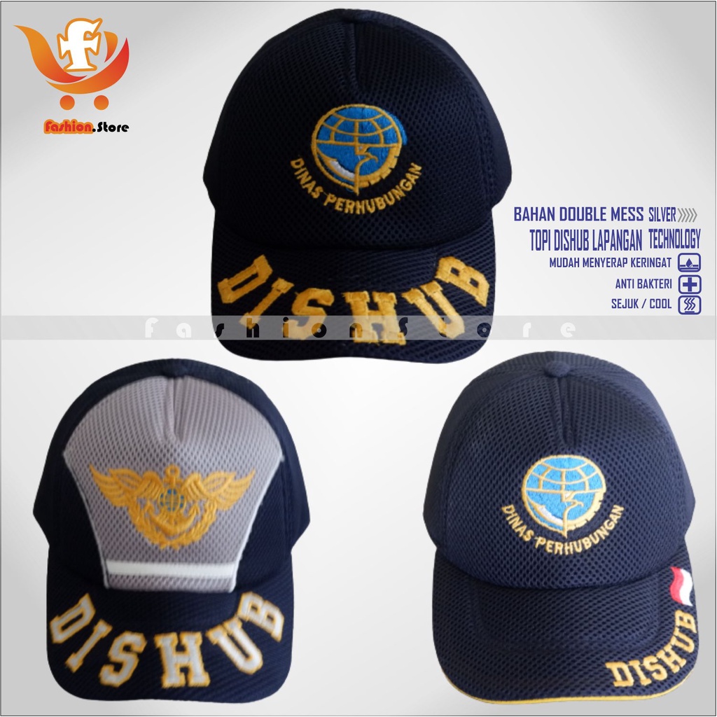 Jual TOPI DINAS DISHUB LOGO BORDIR TOPI DINAS LAPANGAN DISHUB DOUBLE ...
