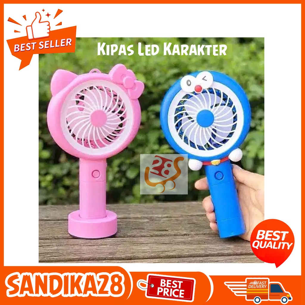 Jual SANDIKA28 Kipas LED Karakter Kipas Karakter Lampu LED Portable ...