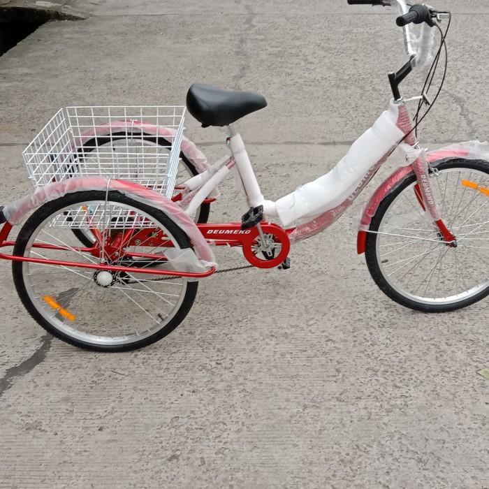 Jual Sepeda Roda Tiga Dewasa/Becak/Sepeda Gerobak Bisa Buat Bawa Barang ...