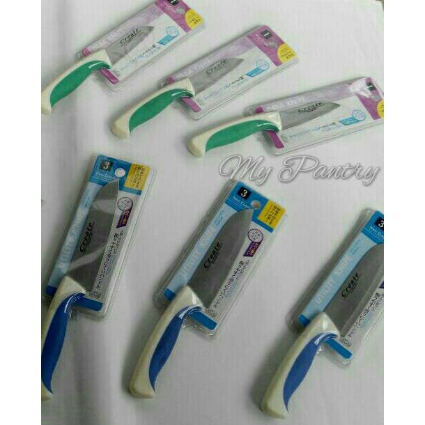 Jual Pisau Dapur 7 inch Hijau / Deba Knife New Create No. 1 pisau buah ...