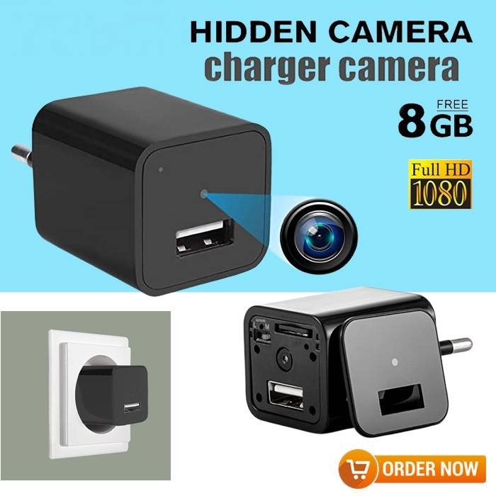 Jual Spy Camera USB Charger Adaptor Free 8GB HD 1080 ORIGINAL - Hidden ...