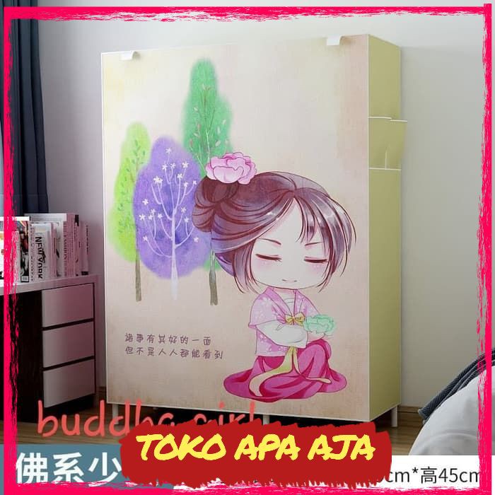 Jual GY02A BUDDHA GIRL Wardrobe Lemari Pakaian Lemari Plastik Lemari ...