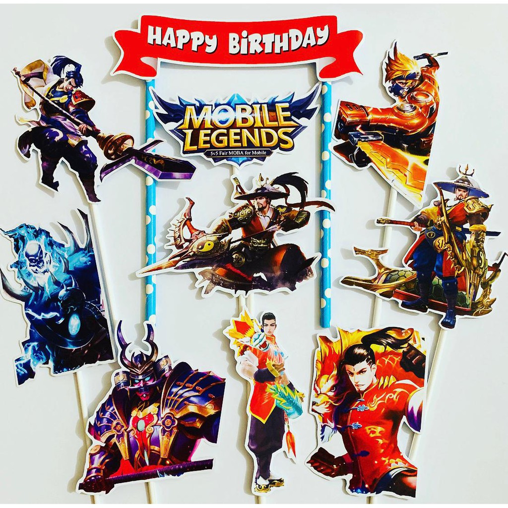 Jual Mobile Legend Games Keren Topper Cake Birthday / Hiasan Kue Ulang ...