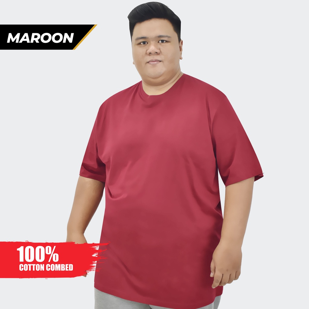 Jual Kaos Polos ukuran JUMBO 2XL 3XL 4XL 5XL Big size cotton combed 30S Premium Bigsize Oversize ...