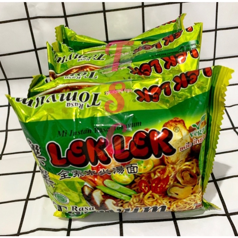 Jual LEK LEK Mie Instant Vegetarian LEK LEK Tomyum LEK LEK Pedas Korea Mi Instan rasa Tomyum ...