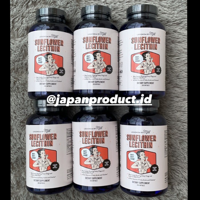Jual Sunflower Lecithin Organik 200 Tablet Original Usa Legendairy Milk ...