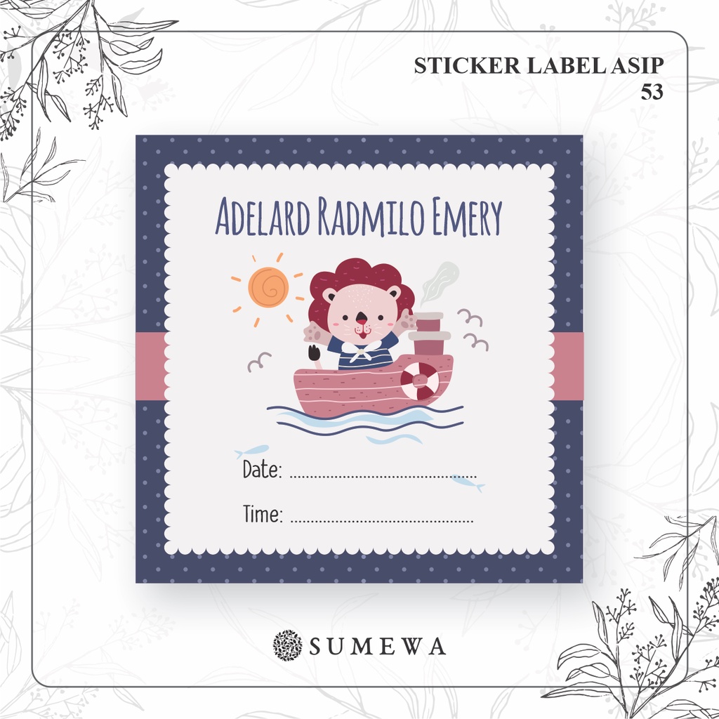 Jual Label Botol ASI / Sticker Botol ASI / Sticker Label ASI - 53 ...