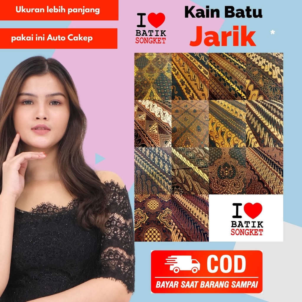 Jual KAIN JARIK BATIK BATU MURAH HALUS SUPER IDOLA ROSI CAP CENT JARIT ...