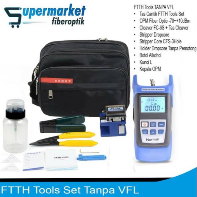 Jual FTTH Tool Set Alat Kerja Fiber Optik TANPA VFL | Shopee Indonesia