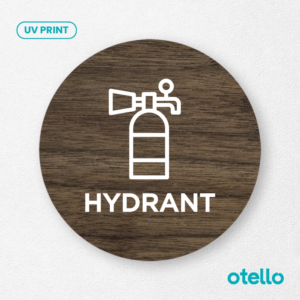 Jual Signage Fire Hydrant Sign Board Papan Label Penanda Stiker Tempel ...