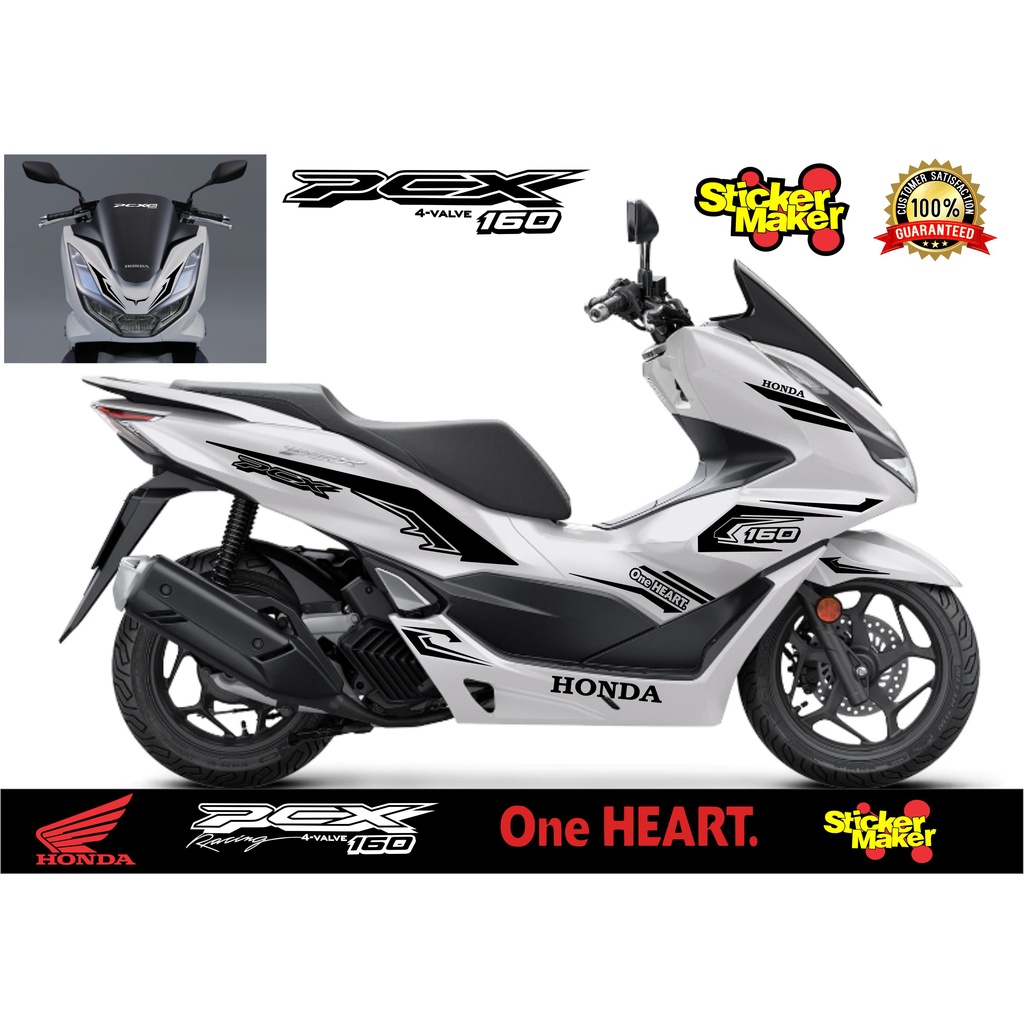 Jual cod stiker cutting variasi body honda pcx 160 sticker lis striping ...