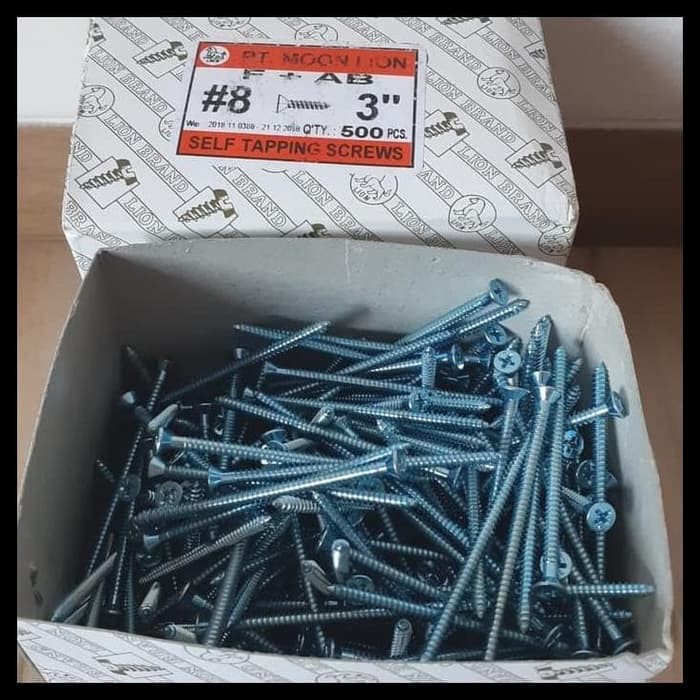 Jual Skrup Tapping 7cm / Skrup Tapping 8 x 3" / Tapping Screw 8 x 3 ...