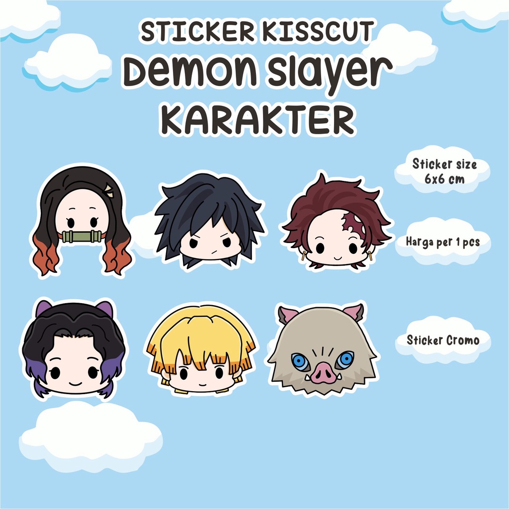 Jual Sticker Demon Slayer Karakter Satuan | Shopee Indonesia