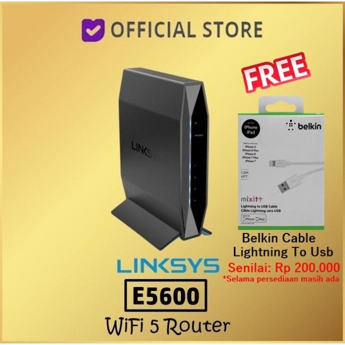 Jual Linksys E5600 Dual-Band AC1200 WiFi 5 Router E 5600 | Shopee Indonesia