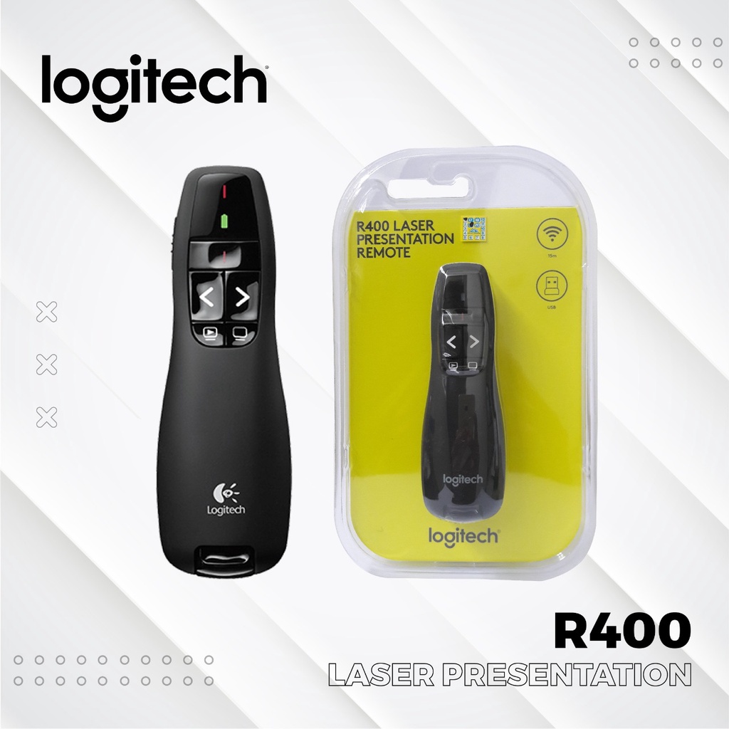 Jual Laser pointer Wireless presenter Logitech R400 | Shopee Indonesia