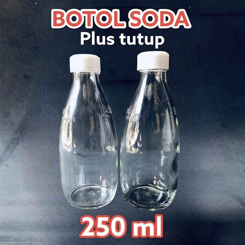 Jual Botol soda / botol kaca 250ml / botol asi | Shopee Indonesia