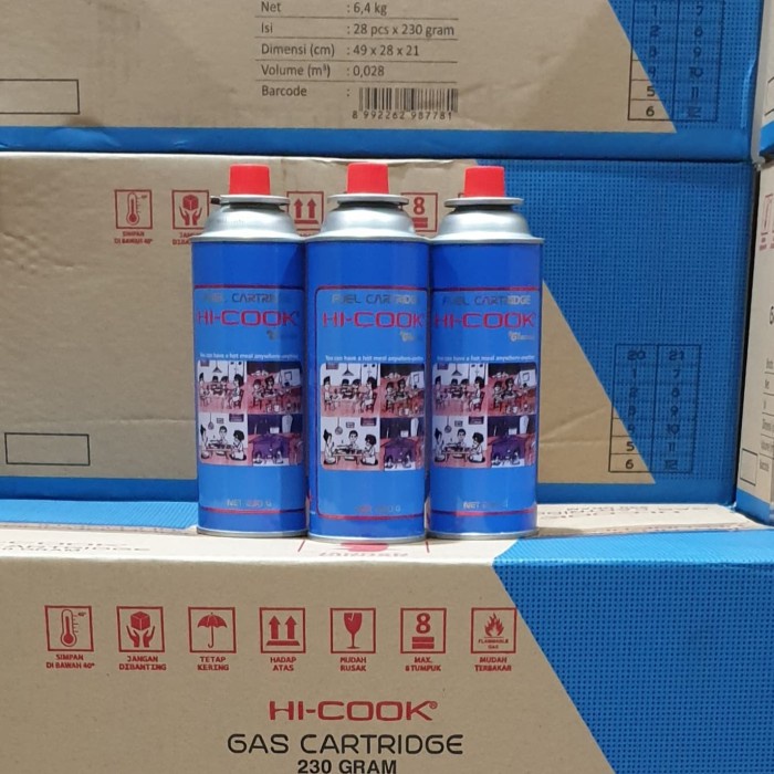 Jual Tabung Gas Mini Hi-Cook/ Hi Cook 230 Gr 1 Karton 28 Pc | Shopee ...