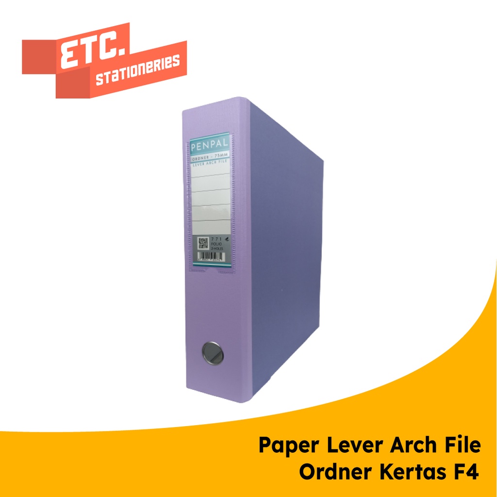 Jual Penpal Paper Lever Arch File / Ordner Kertas Folio [F4] PL-771 ...