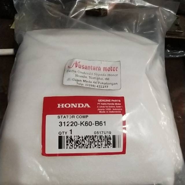 Jual 31220-K60-B61 Stator Comp Spool Assy Spul All New Vario 125 ESP ...